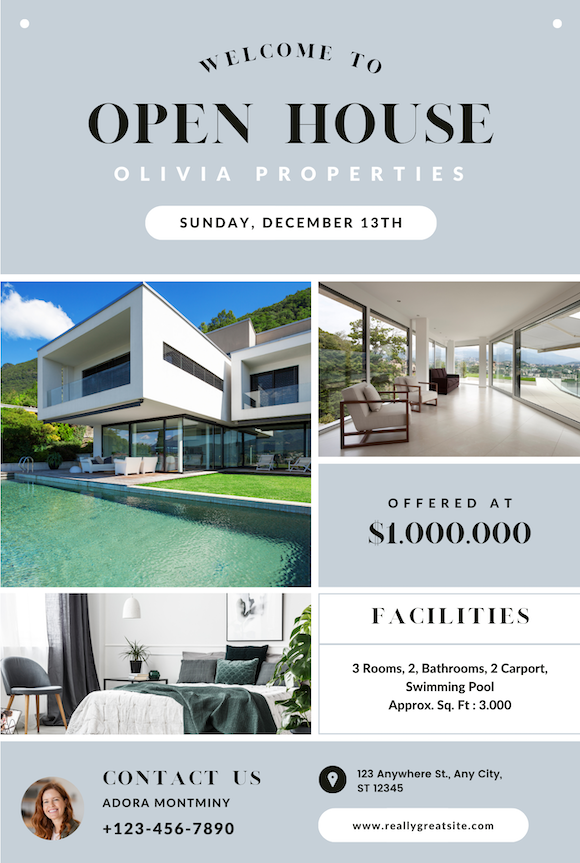 10 Open House Flyer Examples to Boost Your On-the-Day Visitors | Follow Up Boss